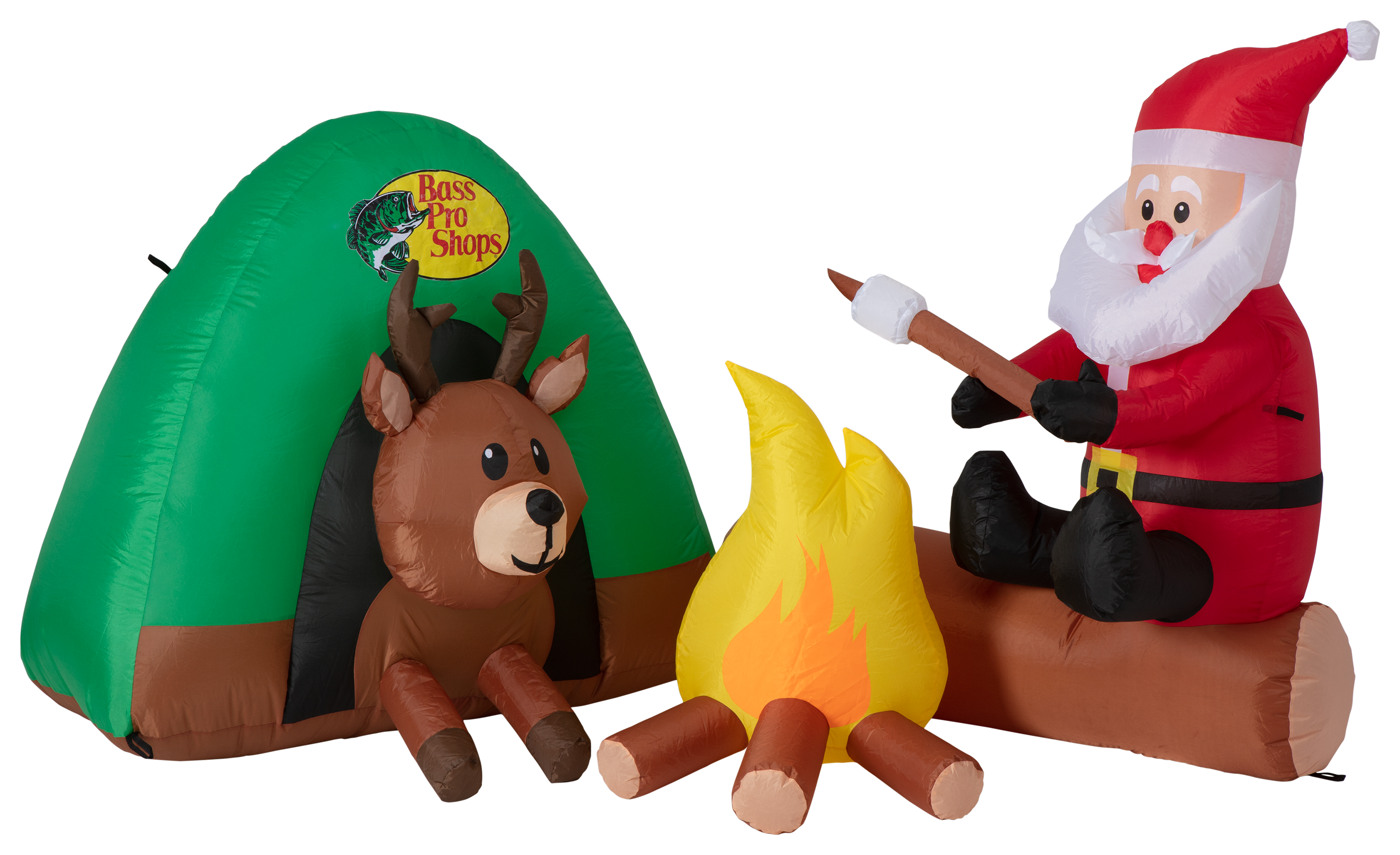 Bass Pro Shops 7' Campfire Santa Inflatable | Bass Pro Shops